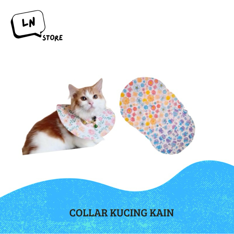 Jual Pet Collar Kain Corong Pelindung Kucing Cat Collar Grooming ...