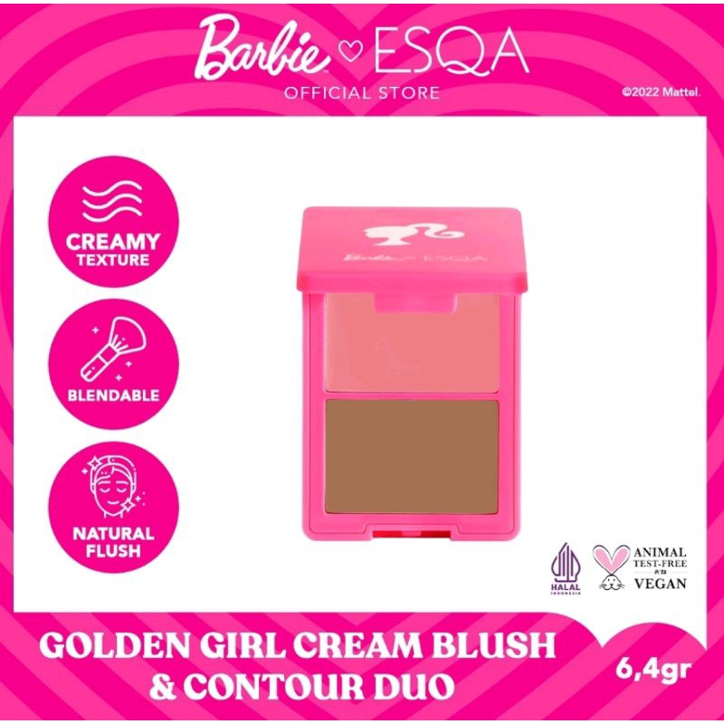 Jual Barbie x ESQA Cream Blush and Contour Duo (Strawberry) | Shopee ...