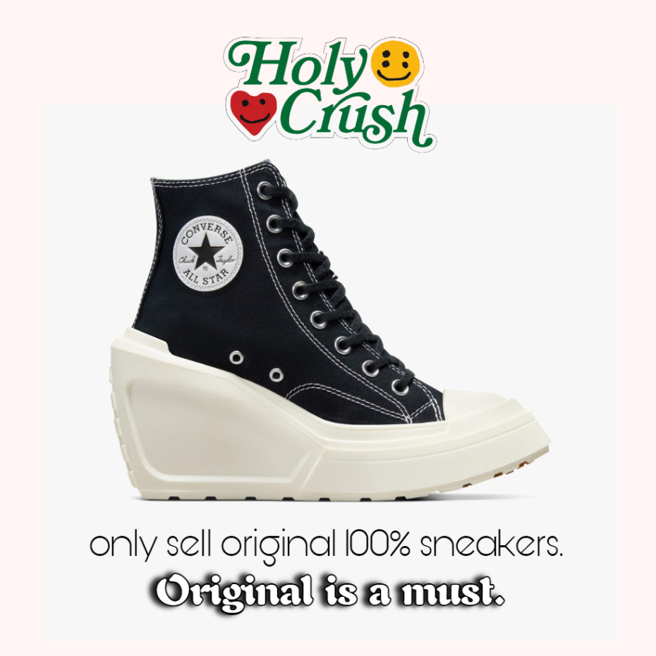 Jual CONVERSE CHUCK 70 DE LUXE WEDGE BLACK/WHITE - ORIGINAL 100% ...
