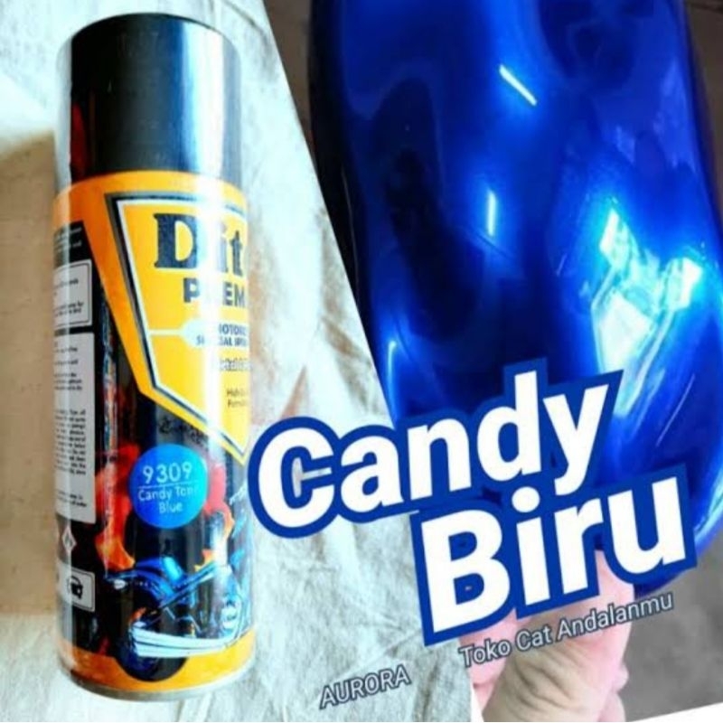 Jual Cat Diton Premium Candy Tone Blue Biru 9309 Cat Semprot Pilox ...