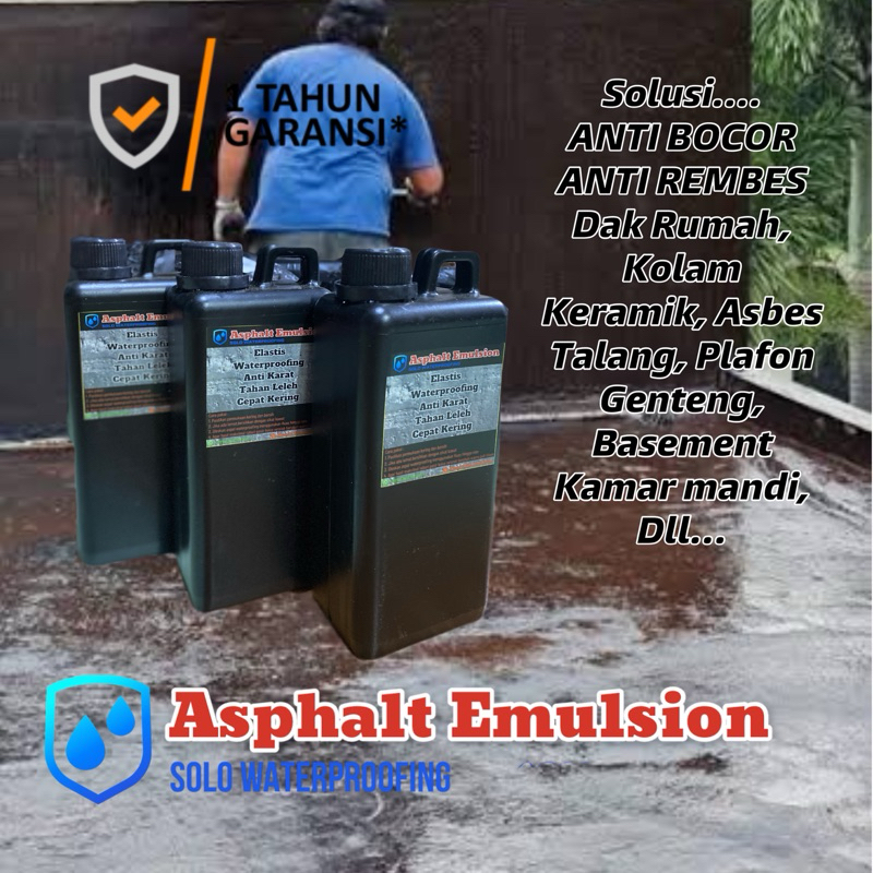 Jual Aspal Cair Anti Bocor Anti Rembes | Asphalt Emulsion Waterproofing ...