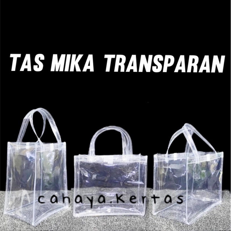Jual tas mika transparan goodie bag bening premium hampers souvenir | Shopee Indonesia