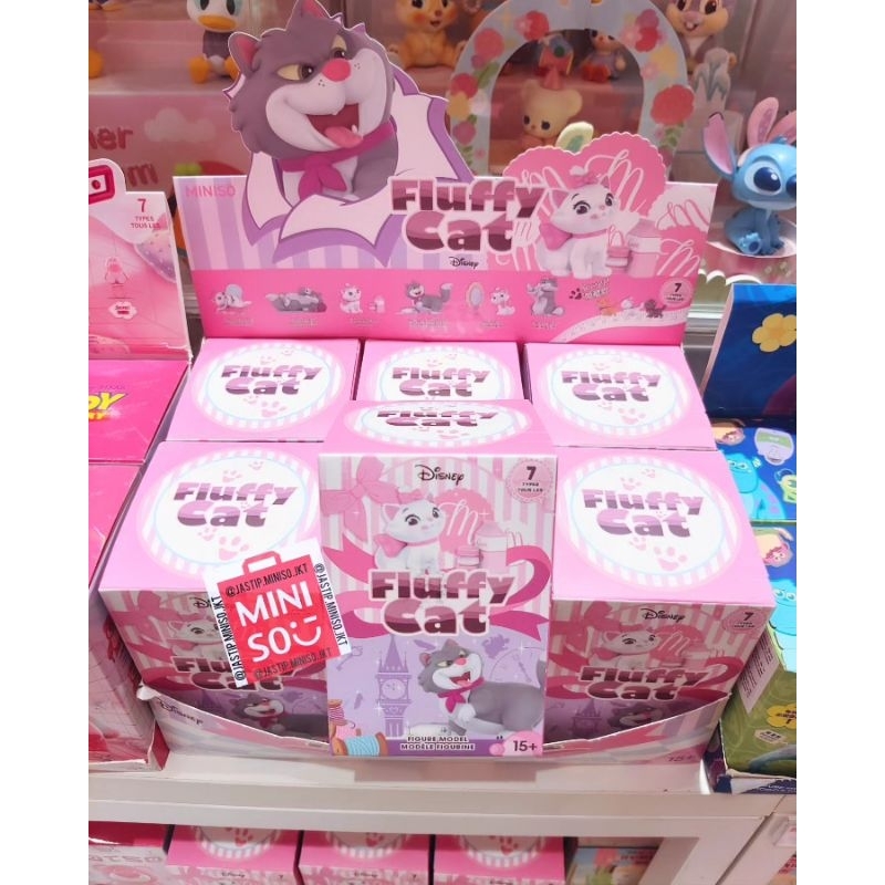 Jual MINISO 🆕 Blind Box Figure DISNEY Fluffy Cat Design ( Marie ...
