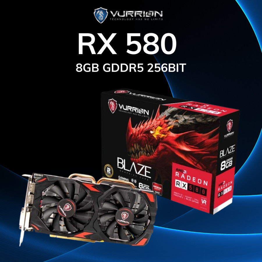 Jual VGA Vurrion RX 580 8GB 256bit - Vurrion Radeon RX 580 8GB | Shopee ...
