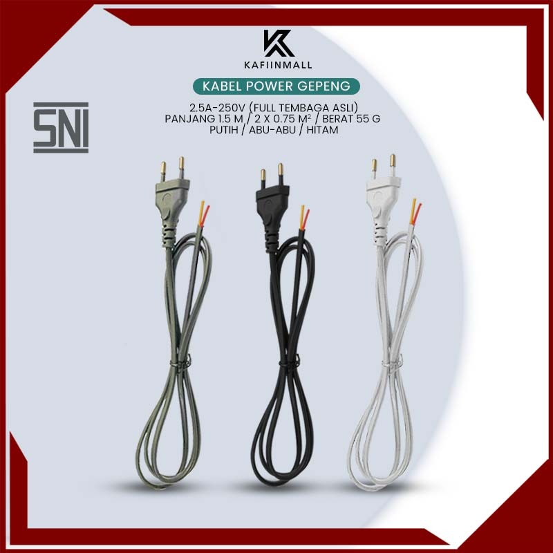 Jual KABEL POWER / KABEL AC 220V / KABEL BUNTUNG / KABEL LISTRIK Kabel ...