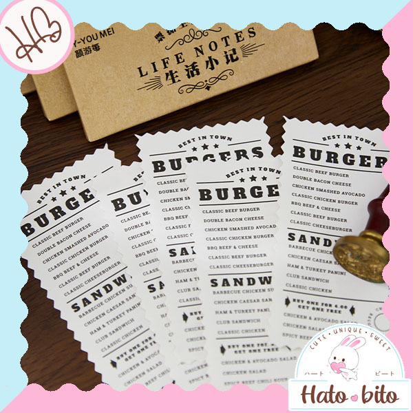 Jual 1 set isi 50 lembar life series bill deco paper kertas hias ...