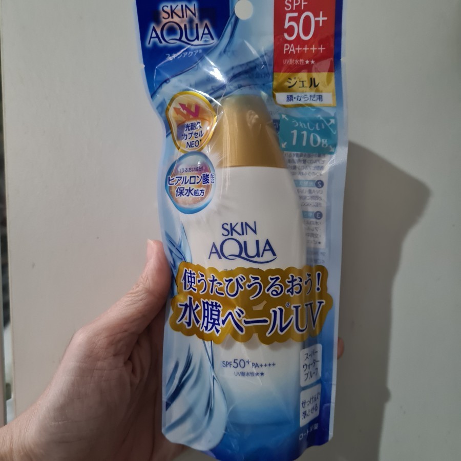 Jual Rohto Skin Aqua UV Super moisture Gel/Essence spf 50+ PA ...