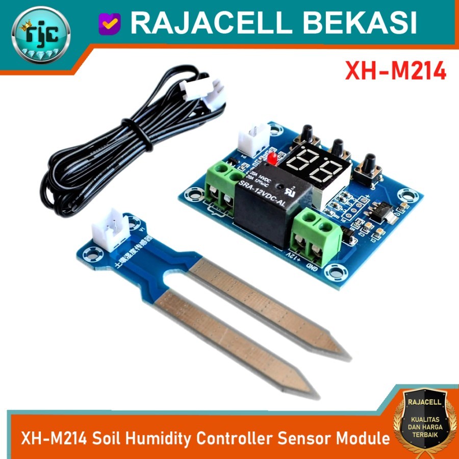 Jual XH-M214 Soil Humidity Controller Sensor Relay Module Penyiram Otomatis | Shopee Indonesia