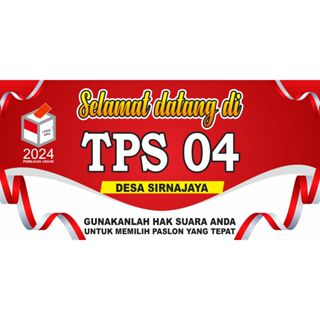 Jual Spanduk TPS pemilu 2024 - spanduk selamat datang di TPS - banner ...