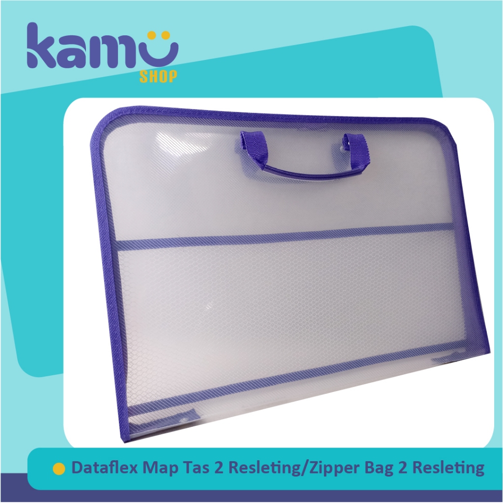 Jual Dataflex Map Tas 2 Resleting 2 Gagang Zipper Bag With 2 Handle