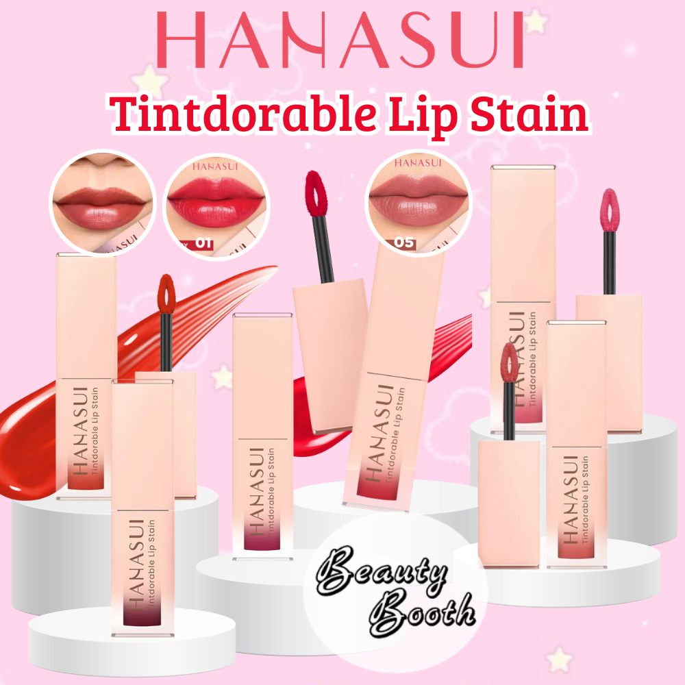 Jual HANASUI Tintdorable Lip Stain | Lip Tint | Lipstik | Shopee Indonesia