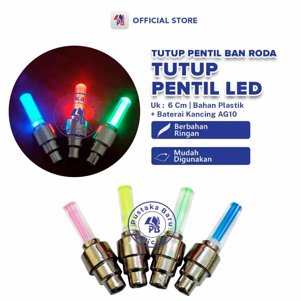 Jual Tutup Pentil Led Ban Roda Lampu Led Sepasang Untuk Sepeda Motor ...