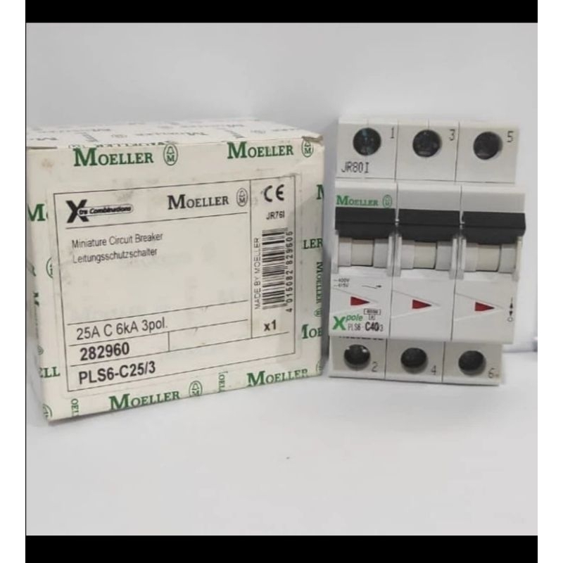Jual Miniature Circuit Breaker MCB Moeller 3Phase XPole 6kA ! | Shopee ...