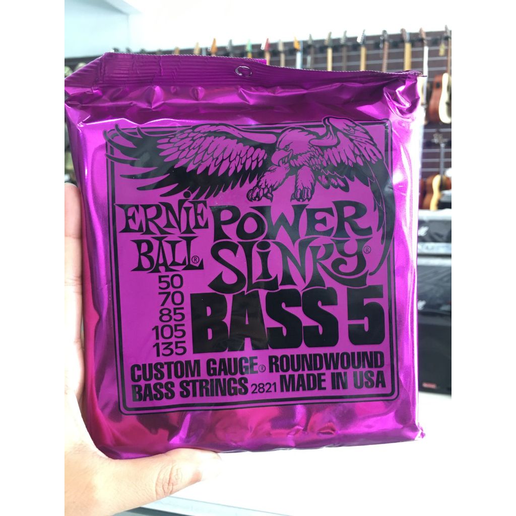 Jual SENAR BASS ERNIE BALL POWER SLINKY 5 STRING NICKEL WOUND 50-135 ...