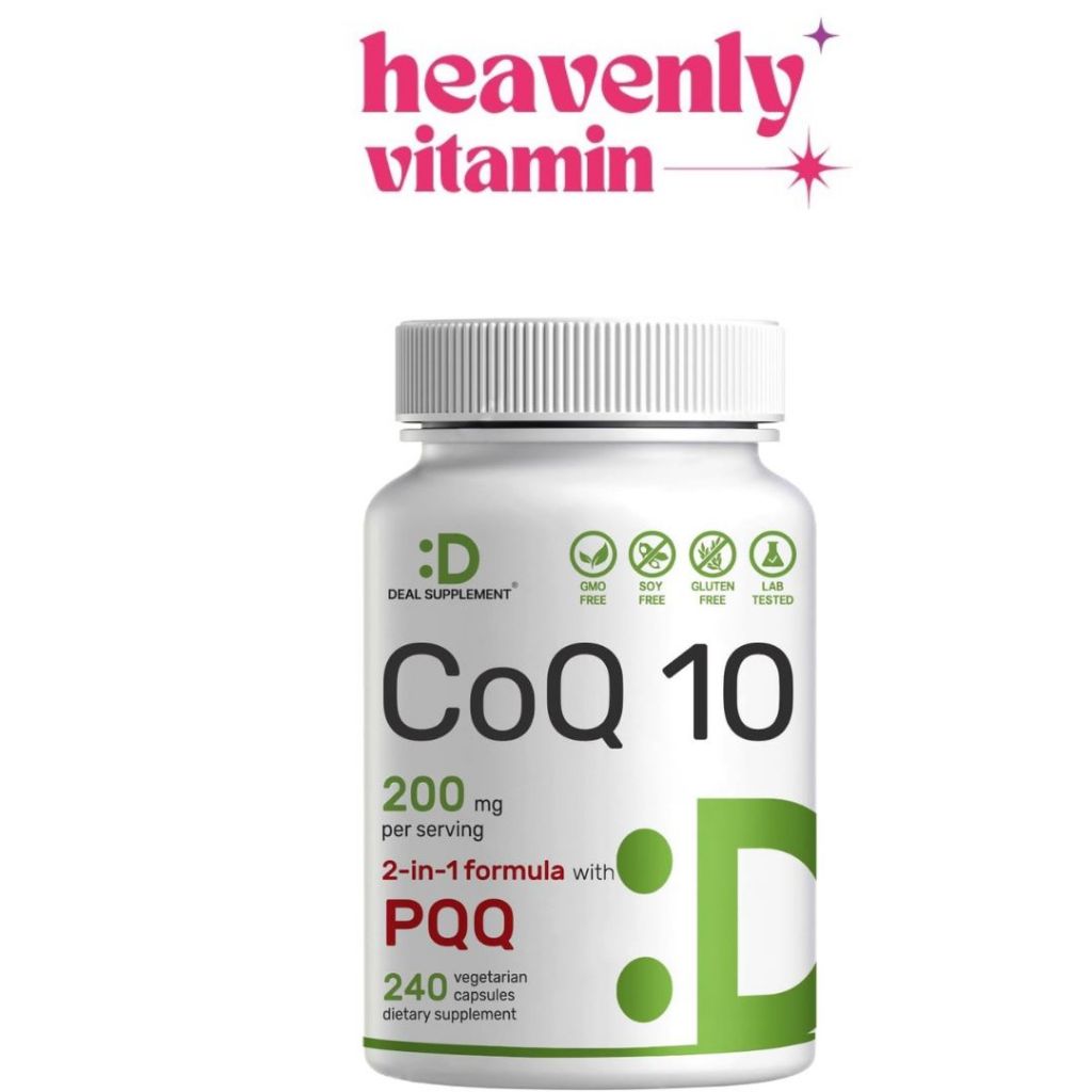 Jual Deal Supplement CoQ10 200mg 2 in 1 Formula with PQQ - 240 Capsules | Shopee Indonesia