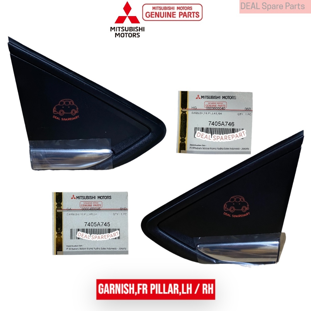 Jual Tutup Segitiga Chrome Samping Spion Original Mitsubishi Xpander ...