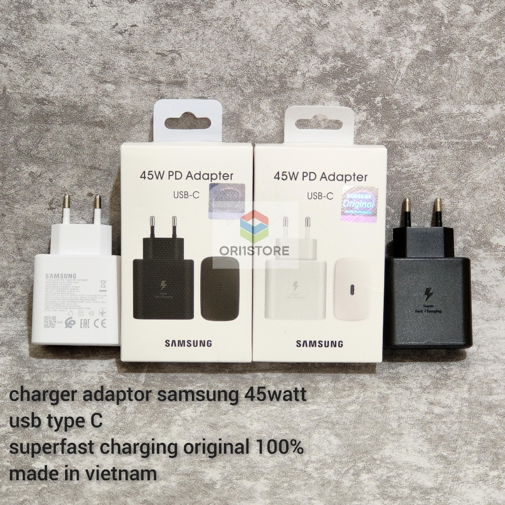 Jual Adaptor samsung 25 Watt / 45 Watt superfast charging original ...