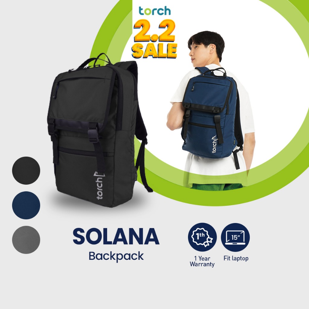 Jual TORCH Solana Tas Totebag Ransel Punggung Sekolah Kerja Jinjing ...