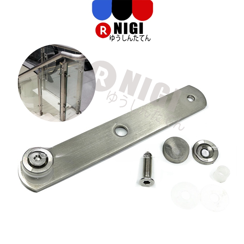 Jual NIGI 304 Penjepit Kaca Strip Double Solid Stainless Jepitan Kaca ...