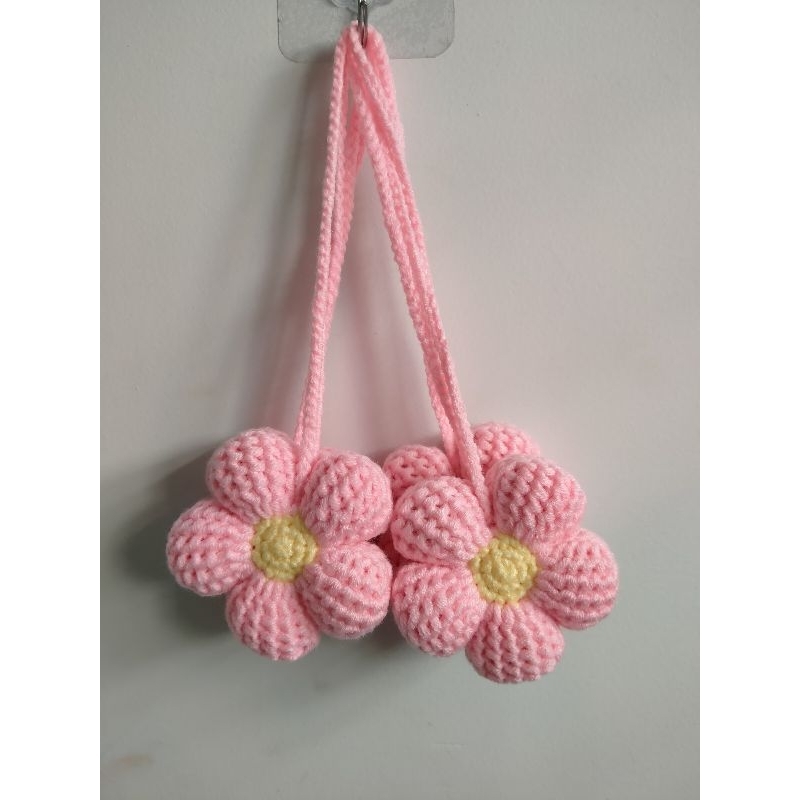 Jual GANTUNGAN TAS BUNGA RAJUT KEYCHAIN SOUVENIR BAG CHARM GANTUNGAN ...