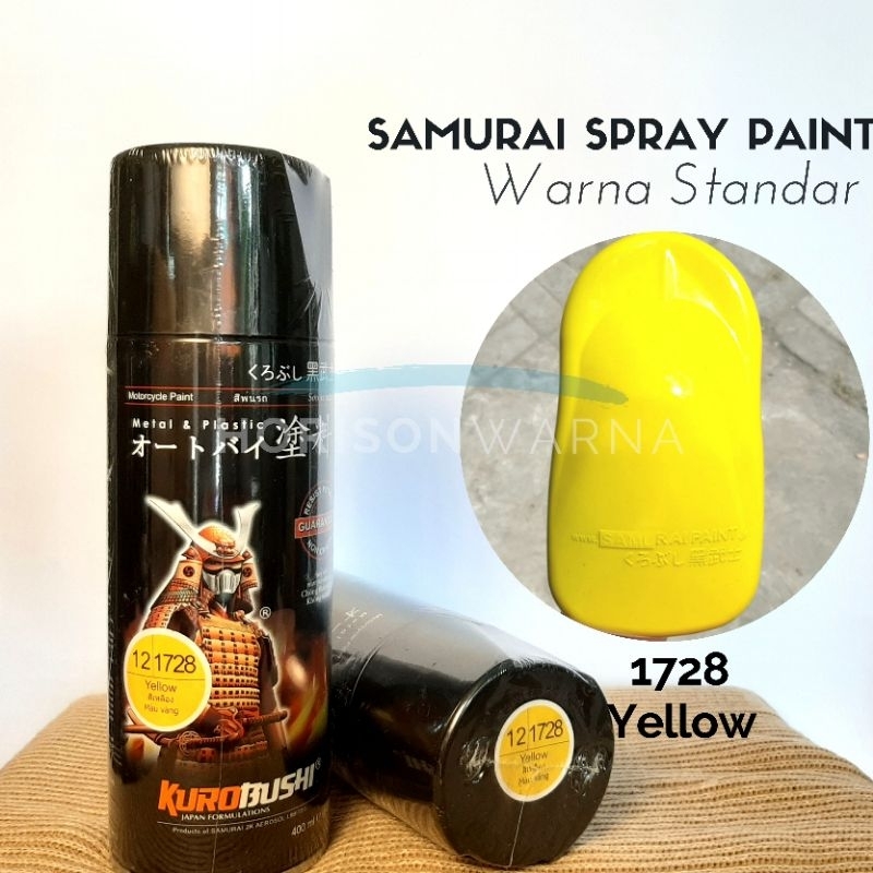 Jual (KHUSUS SULSELBAR) SAMURAI PAINT Pilox Cat Semprot Warna Black ...