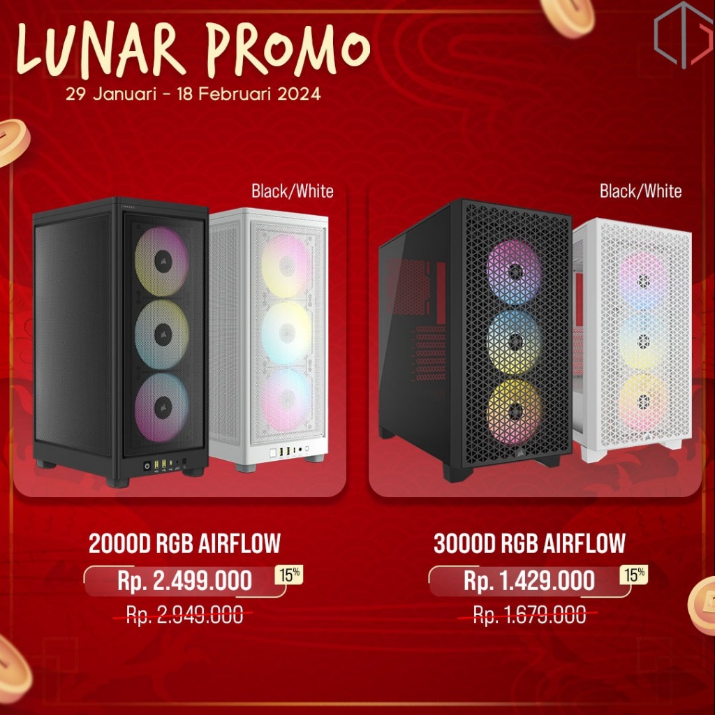 Jual CORSAIR 2000D RGB AIRFLOW Mini-ITX PC Case | Shopee Indonesia