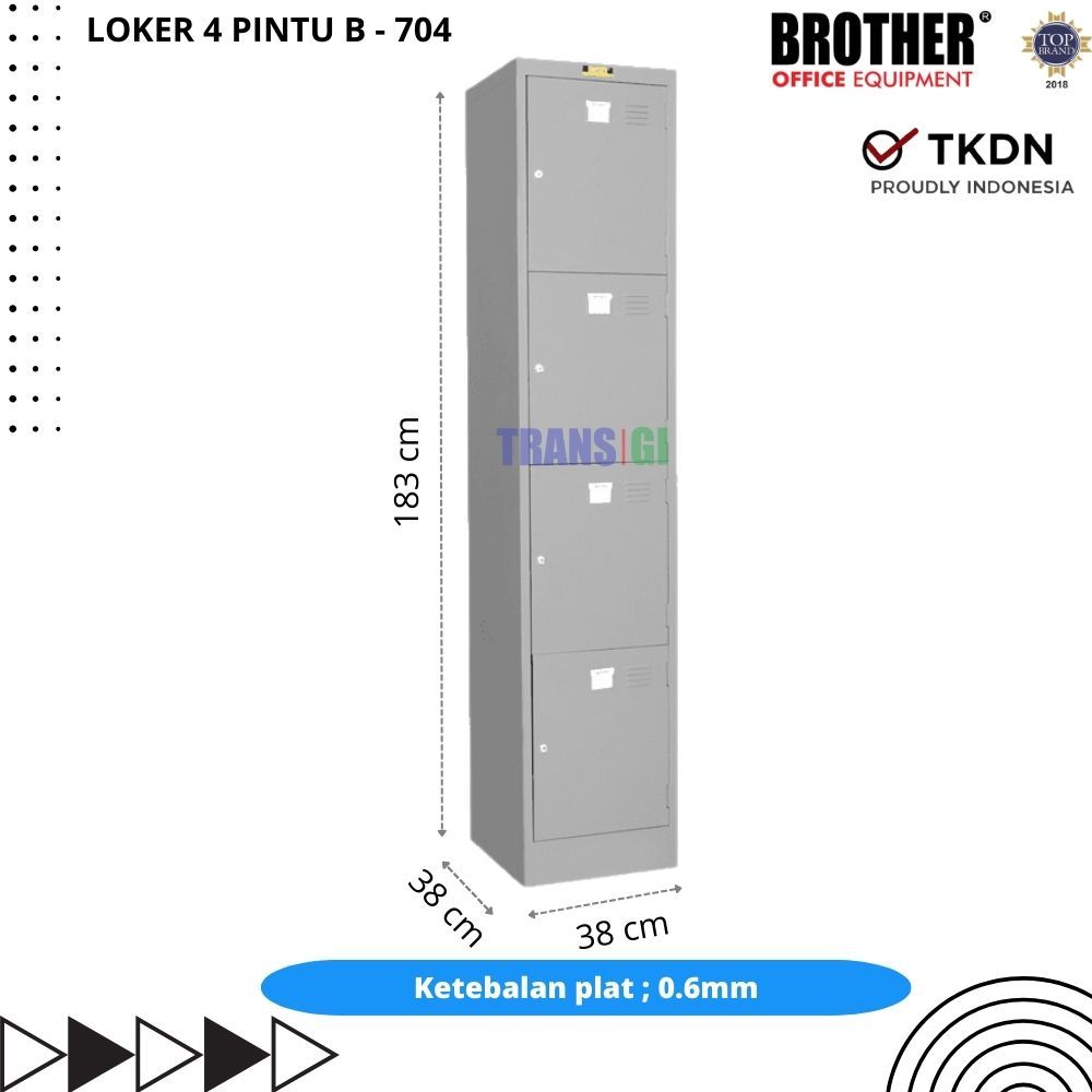 Jual Locker 4 Pintu Standing BROTHER B - 704 | Shopee Indonesia