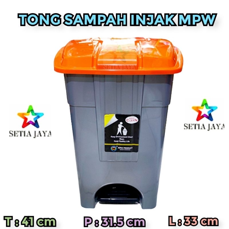 Jual TONG SAMPAH INJAK KUALITAS TEBAL & KILAT MPW / TEMPAT SAMPAH INJAK BULAT DAN SEGI | Shopee ...