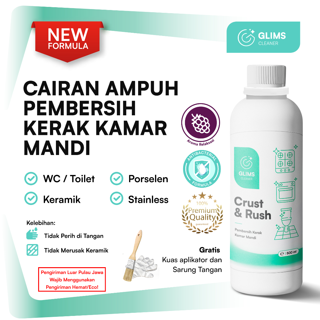 Jual Glims Cleaner Pembersih Kerak Kamar Mandi Keramik Porselen Kloset ...