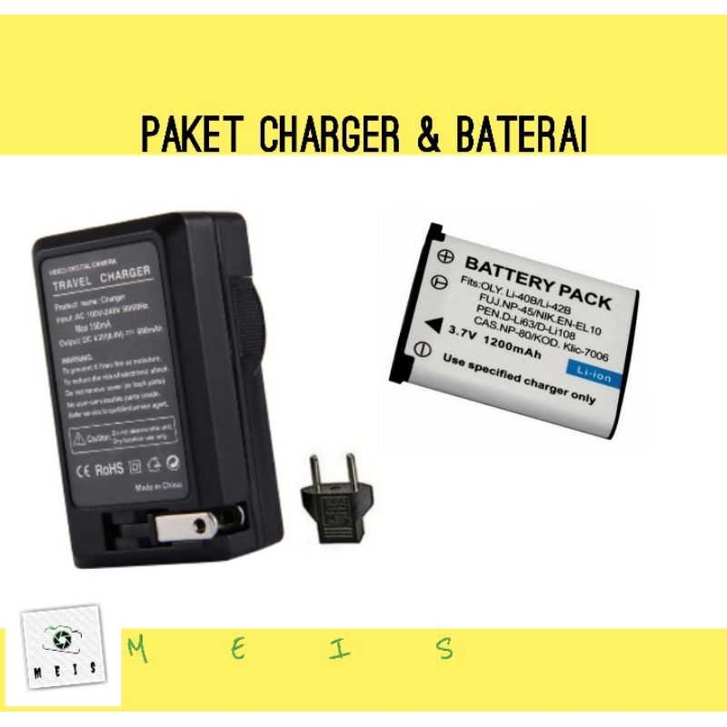 Jual Baterai And Charger Fujifilm Finepix Np 45 Np 45a Np 45b Casan Batre