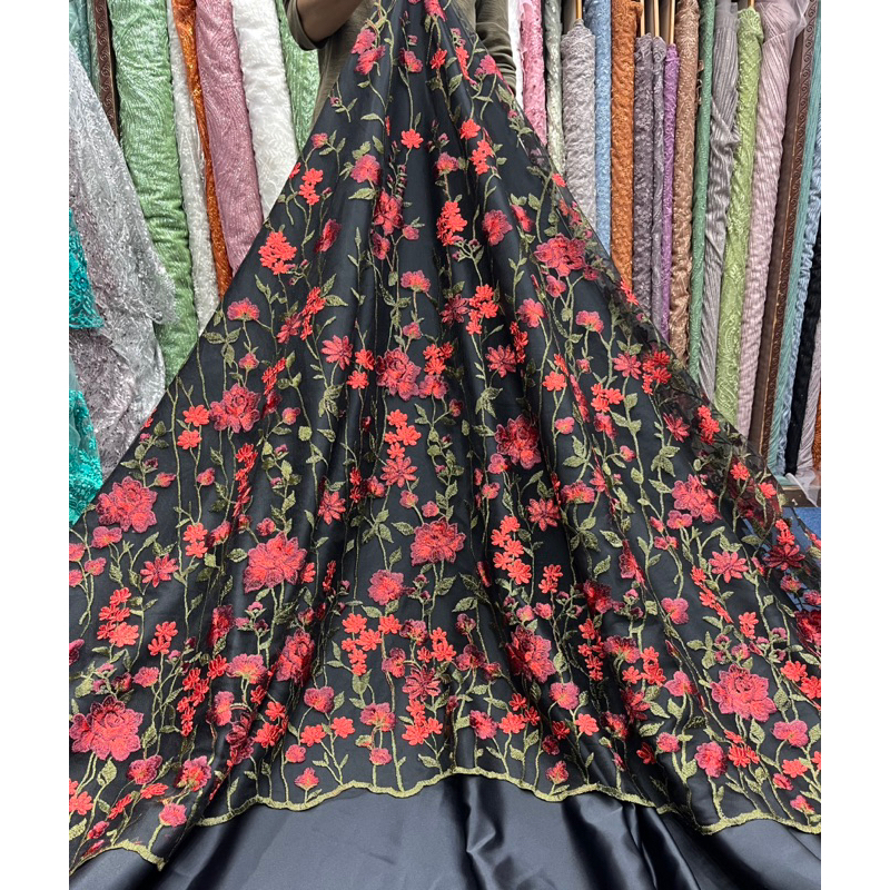 Jual Kain/Bahan Tulle Garden / Tile terbaru Tile murah Tile valentino ...