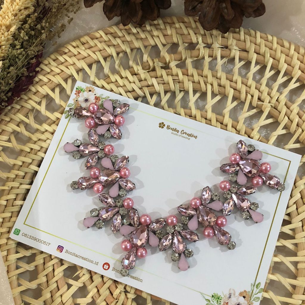 Jual Lauren Set Crystal and Pearl Payet Rangkai Kristal Rangkai Premium ...