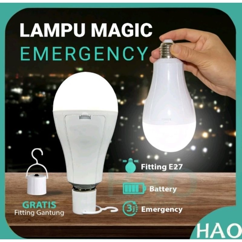 Jual LAMPU LED EMERGENCY 18 WATT SUPER TERANG | Shopee Indonesia
