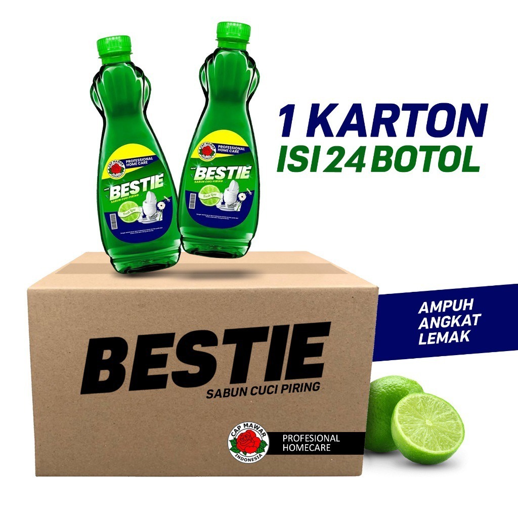 Jual BESTIE Sabun Cuci Piring Lemon 1 Kardus isi 24 pcs 450ml by Cap ...