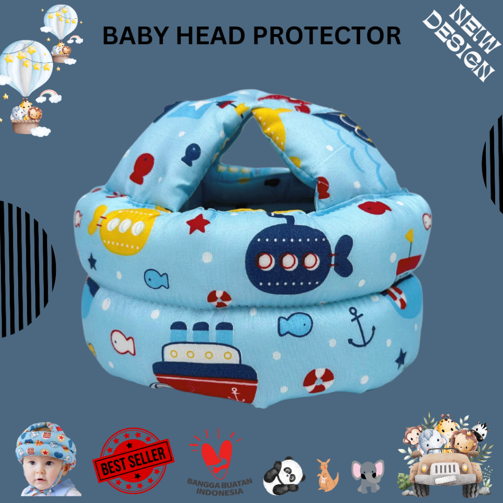 Jual PELINDUNG KEPALA BAYI/BABY HEAD PROTECTOR/TOPI PELINDUNG KEPALA ...