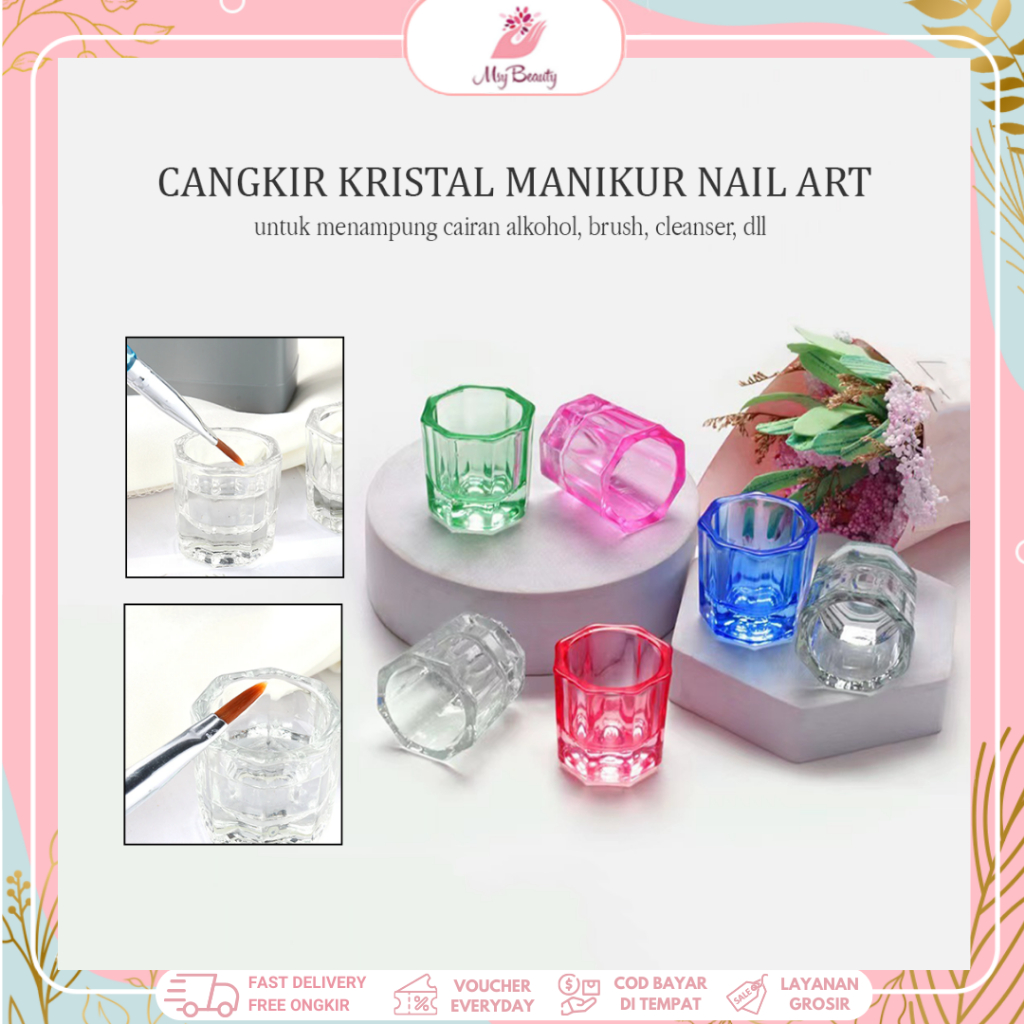 Jual MSY Dappen Dish Glass Tempat Cairan Alcohol Glass/Cairan Monomer ...
