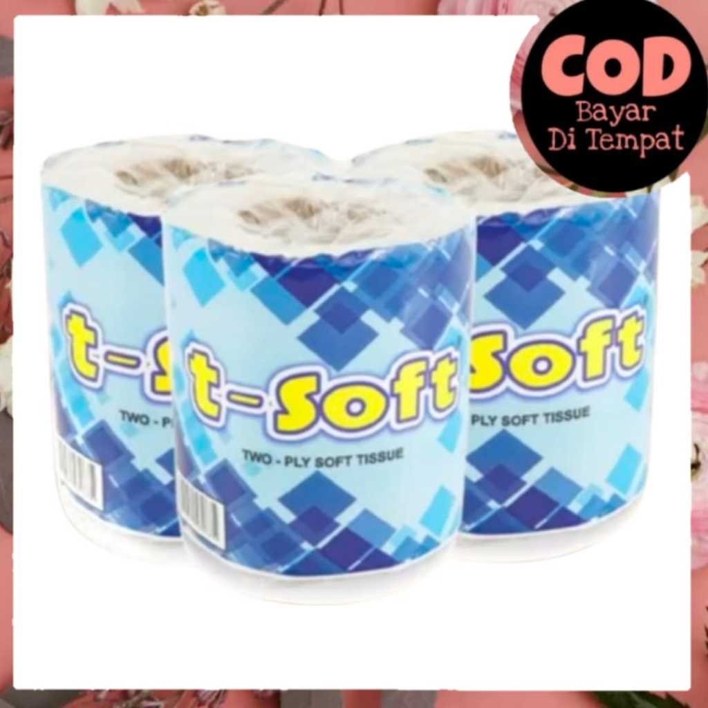 Jual T-SOFT CORE 75 GR 2 PLY TISSUE TOILET ROLL TISSUE ROLL TISSUE ...