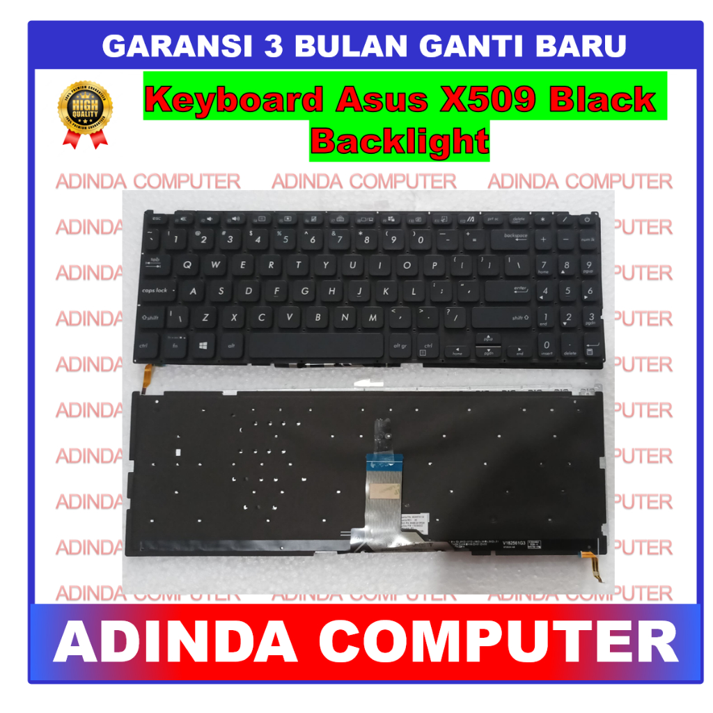 Jual Keyboard Asus Vivobook X509 A509fj A509ma X509UJ Black Backlight ...
