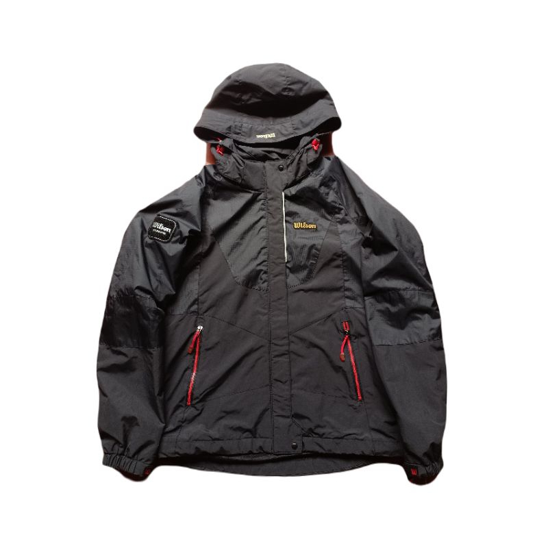 Jual wilson outdoor jacket hitam S | Shopee Indonesia