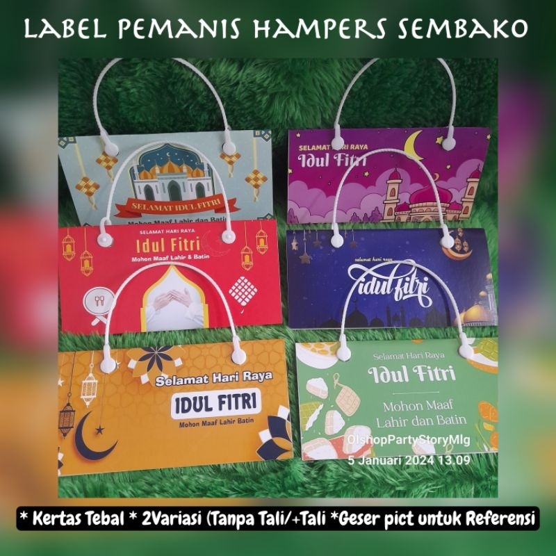 Jual Label Plastik Hampers Sembako | Shopee Indonesia