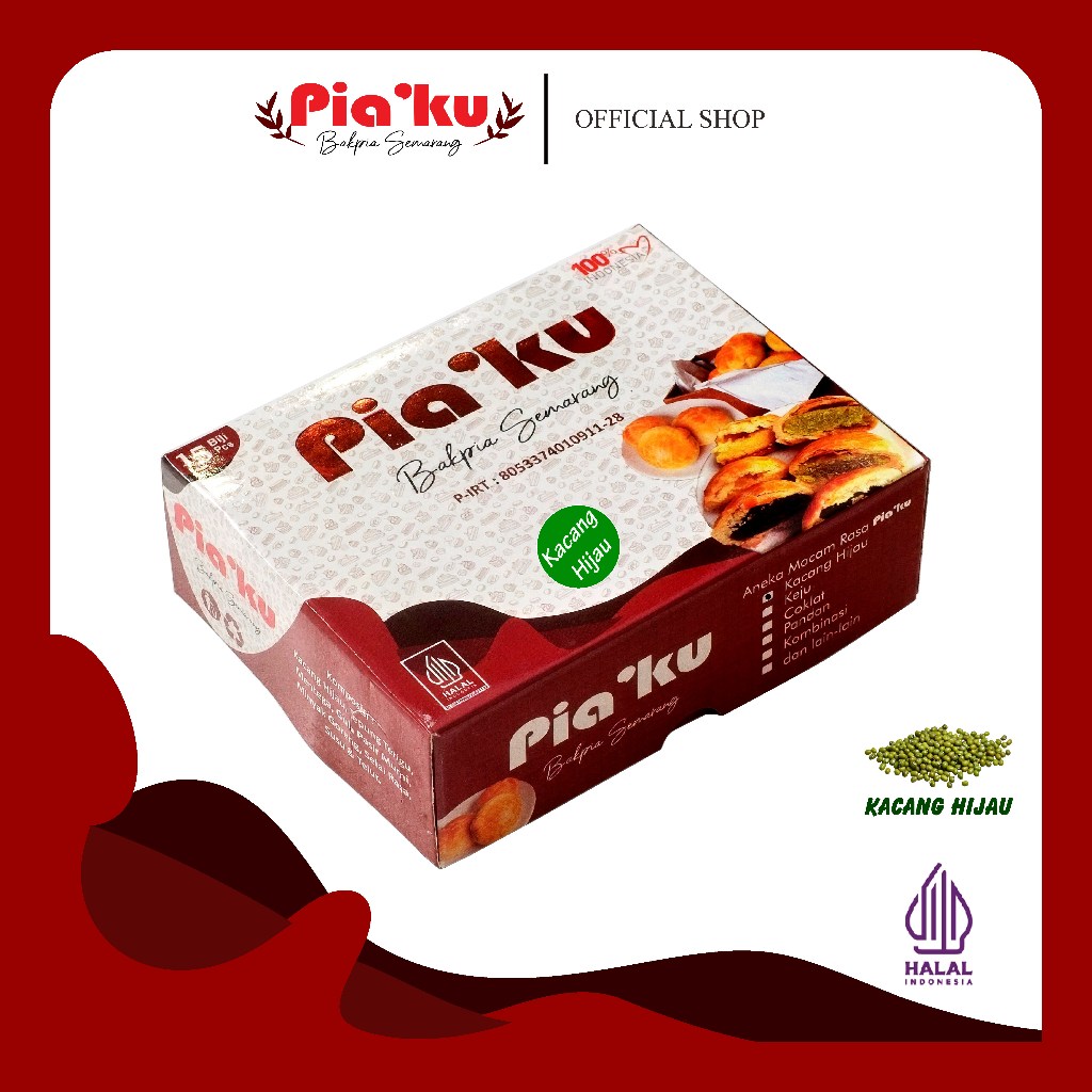 Jual Bakpia Piaku Semarang - Rasa Kacang Hijau (Original) Isi 15 Biji ...