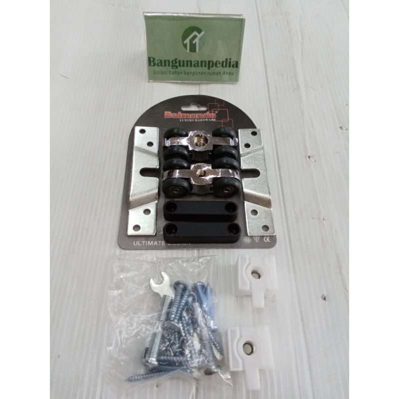Jual Roda rek pintu dorong geser Belmondo 1 set roda rel pintu geser ...