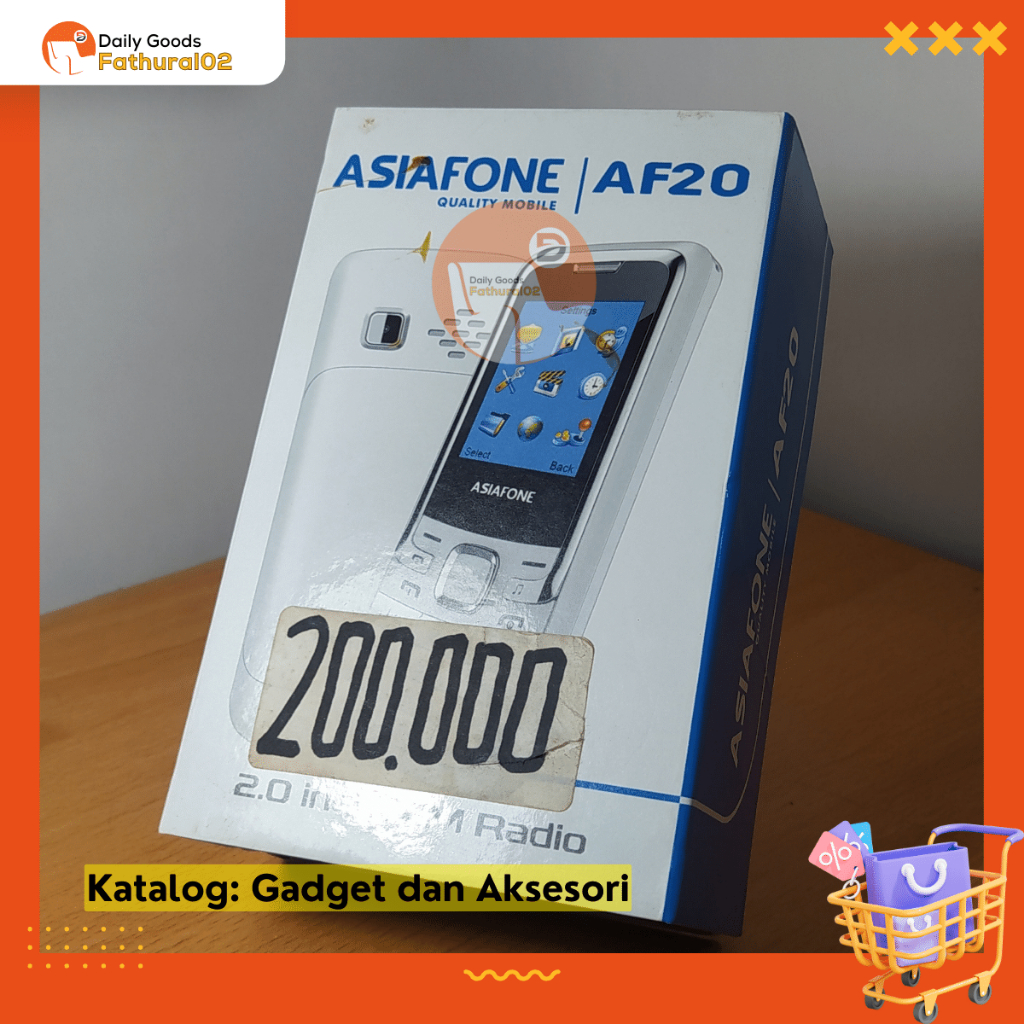Jual Box Dus Kardus Kosong HP Asiafone AF20 Warna Abu-Abu | Shopee ...