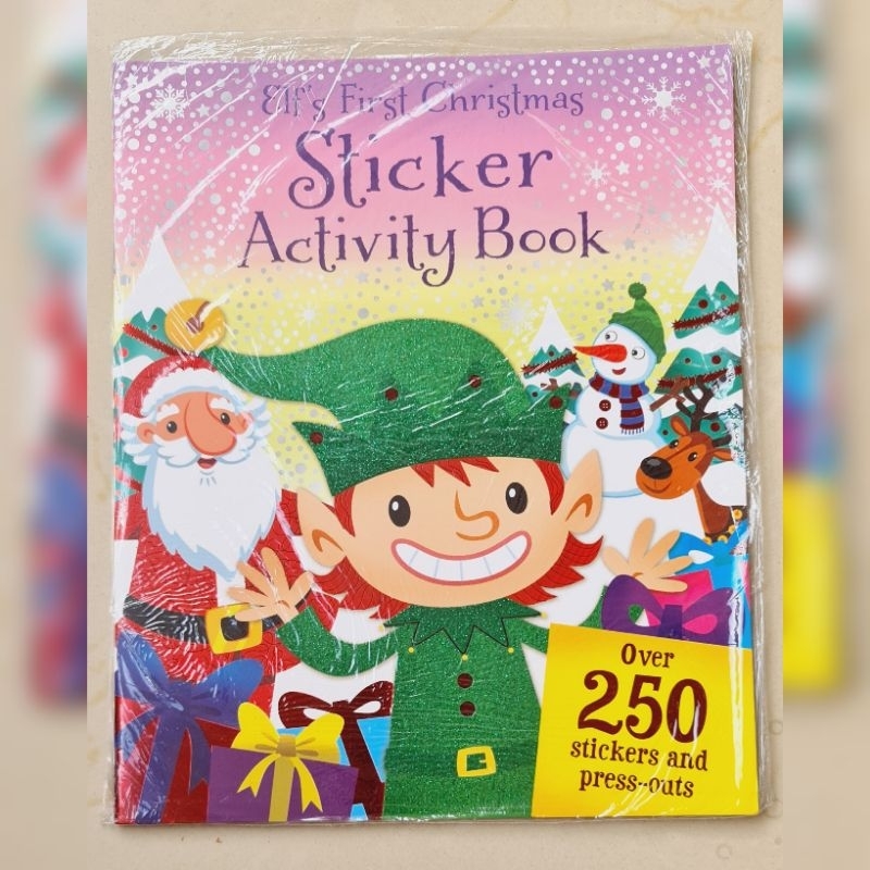 Jual Buku Aktivitas Anak/Kids Activity Book Elf First Christmas Sticker ...
