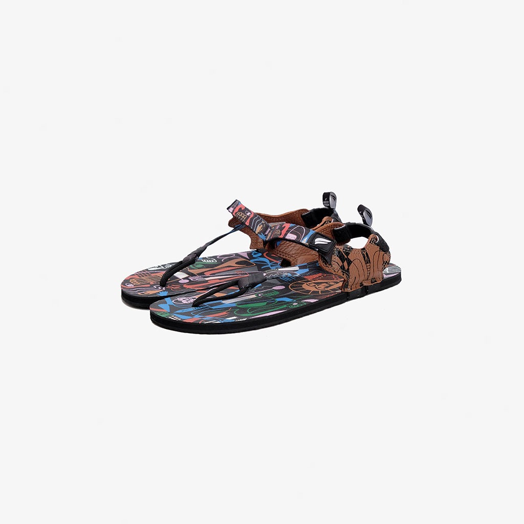 Jual PYOPP FLEDGE - Tapak X Abenk Barefoot Flip Flops - Night Spark ...