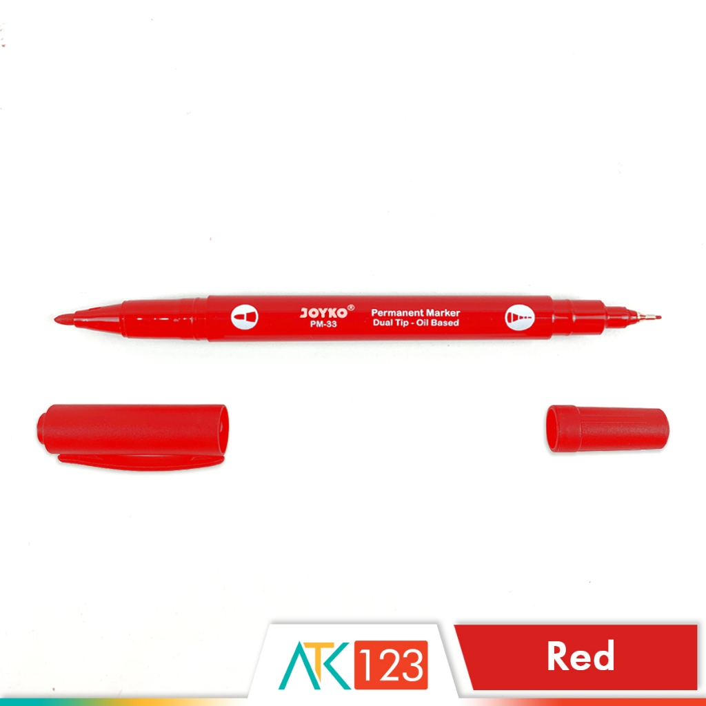 Jual Spidol Permanen / Permanent Marker Dual / Double Tip Joyko PM-31 ...