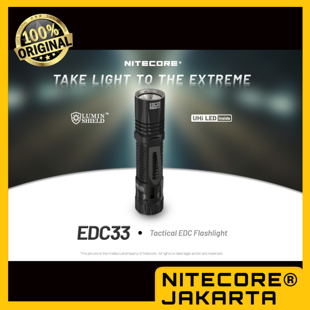 Jual Nitecore EDC33 Rechargeable EDC Flashlight 4000 Lumens | Shopee Indonesia