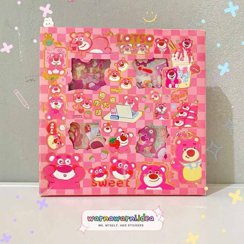 Jual Stiker Sanrio 100Pcs - Stiker Lotso | Stiker Sanrio Lucu | Shopee ...