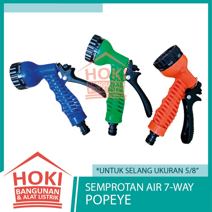 Jual SEMPROTAN TAMAN 7 Posisi - Garden Hose Nozzle 7 Way - Spray Pistol ...