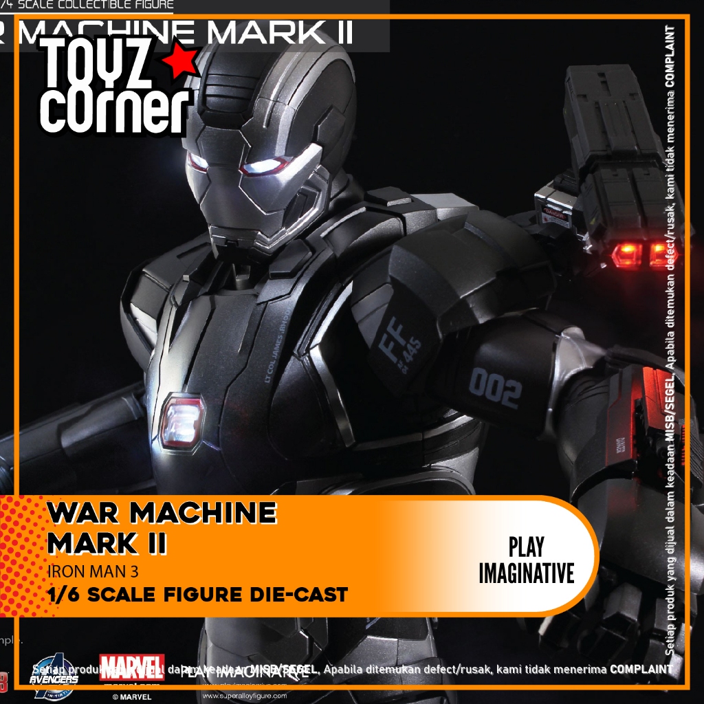 Jual Toyz Corner - Play Imaginative 1/4 Scale Figure War Machine Mark ...